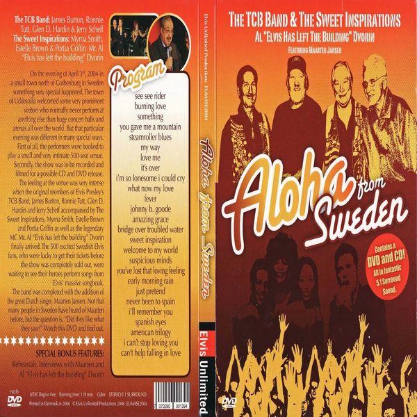 Aloha from Sweden TCB Band DVD - Memphis Mansion
