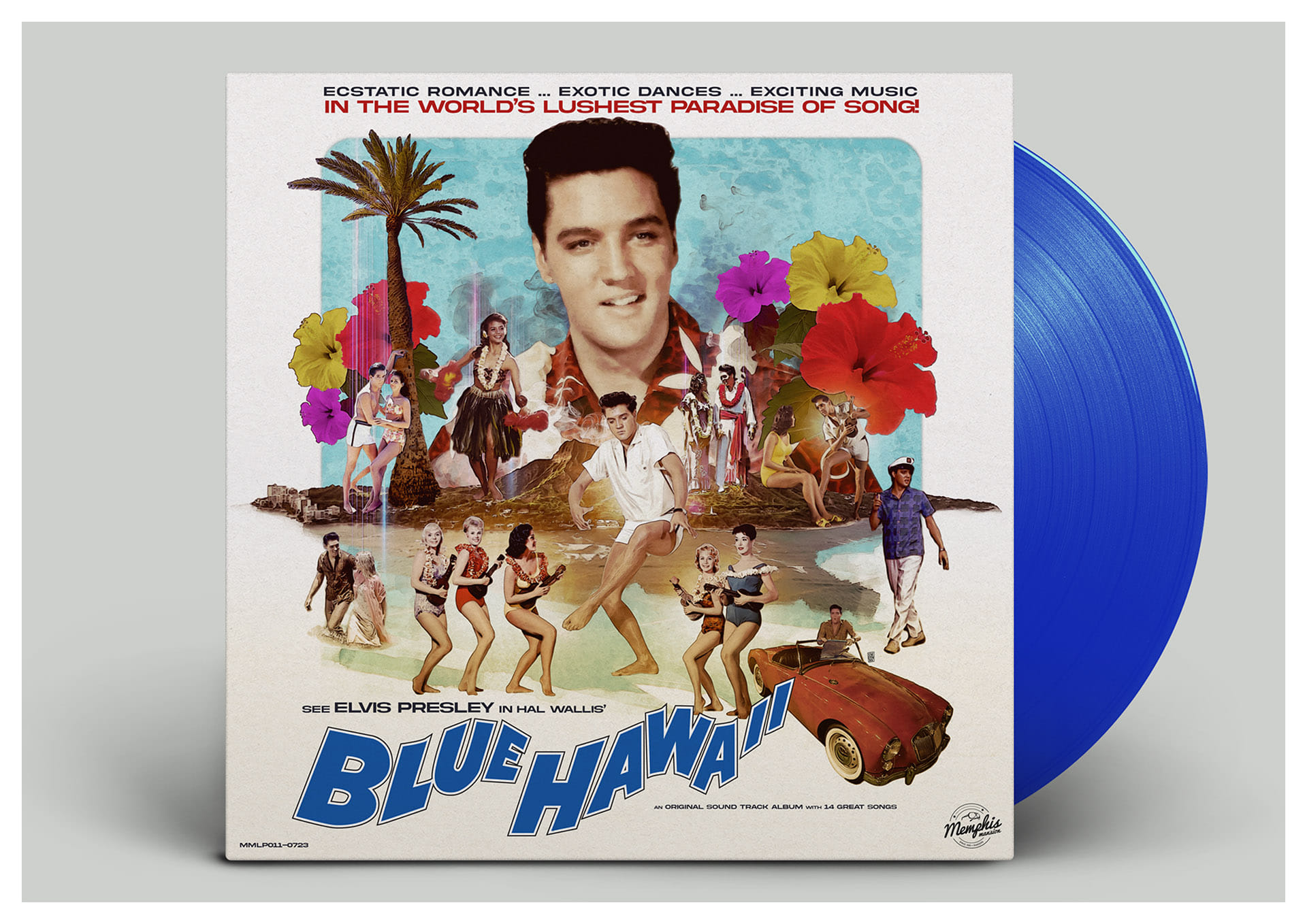 Elvis Presley -Blue Hawaii - Blue Vinyl - Memphis Mansion