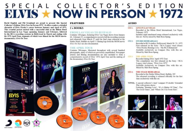 FTD 229 - Special Collectors Edition - Elvis Now In Person 1972 ...