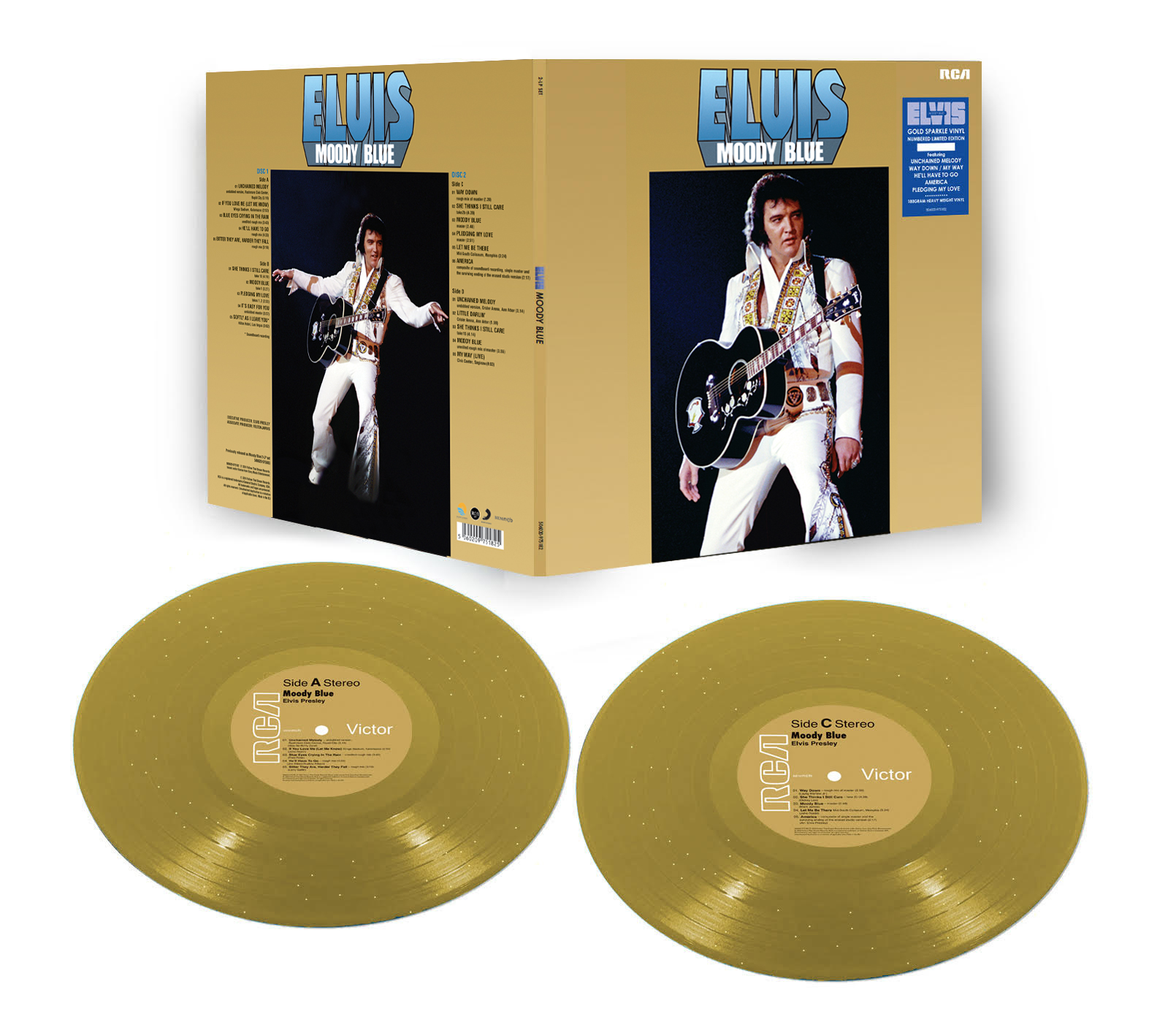 FTD 523: Moody Blue (Gold Sparkle 2-LP Vinyl Edition) - Memphis Mansion